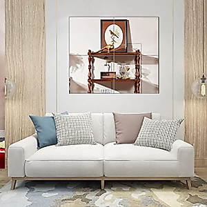 Ruomeng Full Length Mirror Tiles - 14" x 12" x 4Pcs Gym Mirror Body Mirror Frameless Wall Mirror for Vanity Bedroom, Living Room