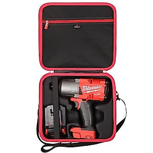 Mchoi Hard Case Suitable for Milwaukee 2767-20 M18 FUEL High Torque 1/2" Impact Wrench, Waterproof Shockproof Impact Wrench Protective Case, Case Only