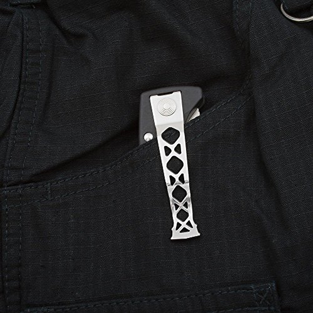 SOG Kilowatt- Electricians Pocket Knife with Wire Stripping Multi-Tool and 3.4 Inch AUS-8 Blade, UTP 10-22G Wire Stripper Knife (EL01-CP), Black