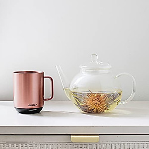 Ember Temperature Control Smart Mug 2, 10 Oz, App-Controlled Heated Coffee Mug with 80 Min Battery Life and Improved Design, Rose Gold