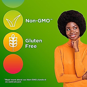 Centrum Adult Multivitamin/Multimineral Supplement with Antioxidants, Zinc, Vitamin D3 and B Vitamins, Gluten Free, Non-GMO Ingredients - 200 Count