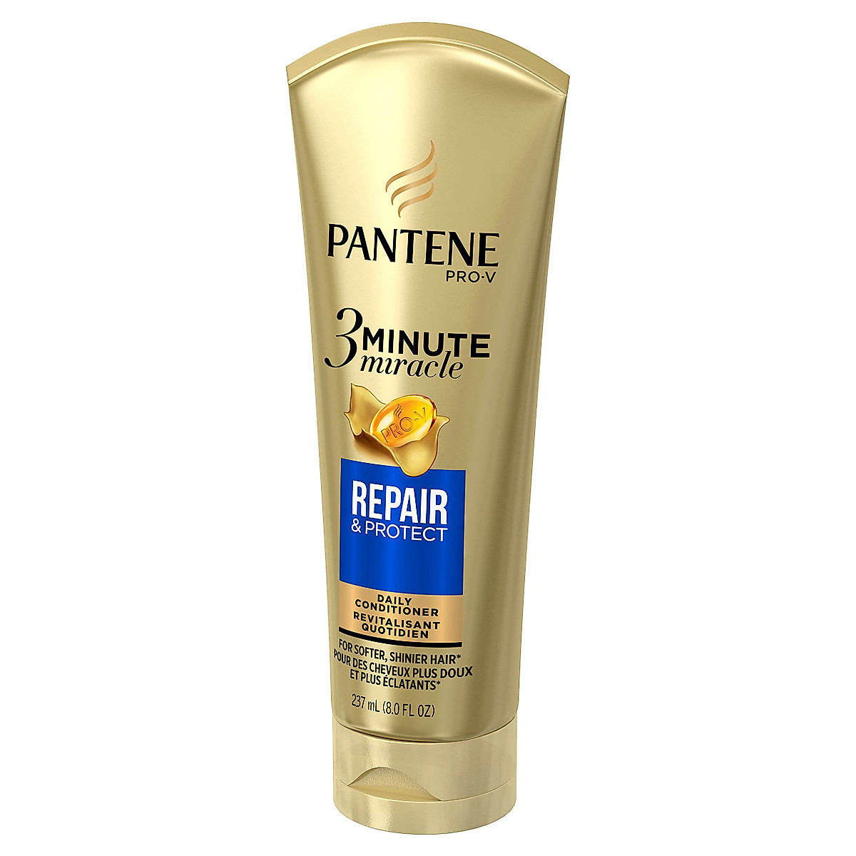 Pantene Pro-V 3 Minute Miracle - Daily Conditioner - Repair & Protect - Net Wt. 8 FL OZ (237 mL) Per Tube - Pack of 2 Tubes