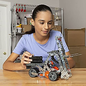 Meccano Erector Super Construction 25-in-1 Motorized Building Set, Steam Education Toy, 638 Parts, for Ages 10+