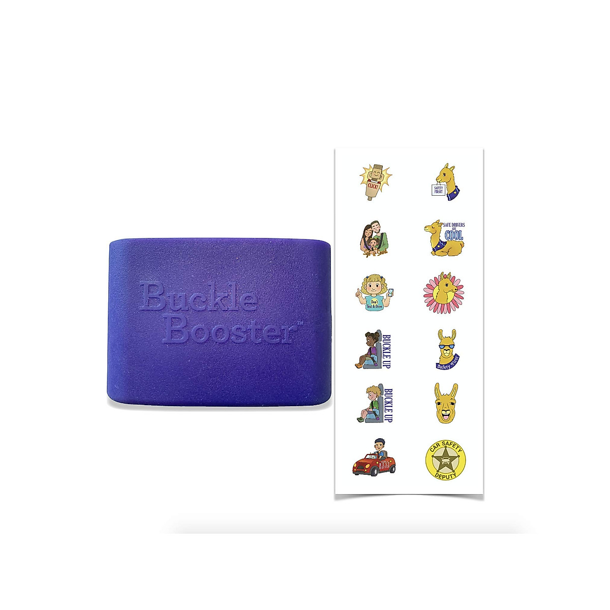 BPA-FREE Buckle Booster - Seat Belt Receptacle Stabilizer Raises Your Buckle For Easy Reach - No More Fishing/Bruised Hands - Stand Buckle Upright, Fasten Seatbelt Easily (1Pack)