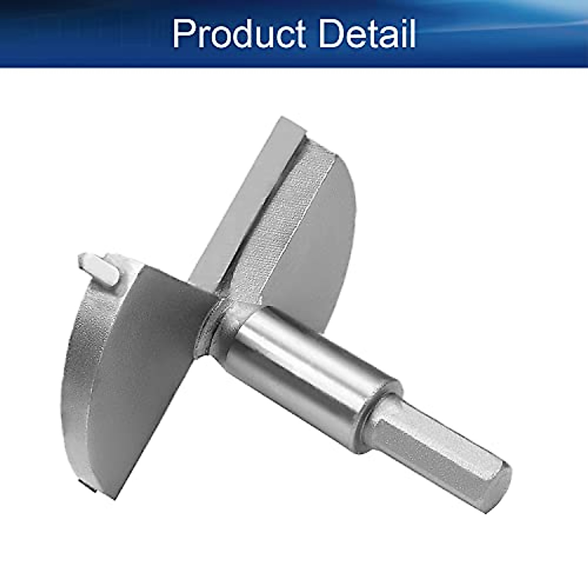 Bettomshin 1Pc 90mm Forstner Drill Bits, Tungsten Carbide Wood Hole Saw Auger Opener, Woodworking Hinge Hole Drilling Boring Bit Cutter Gray