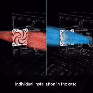 ARCTIC BioniX P140 - PC Fan, 140mm Gaming Case Fan with PWM Sharing Technology (PST), Pressure-optimised, Computer, Fan Speed: 200-1950 RPM - Grey/White