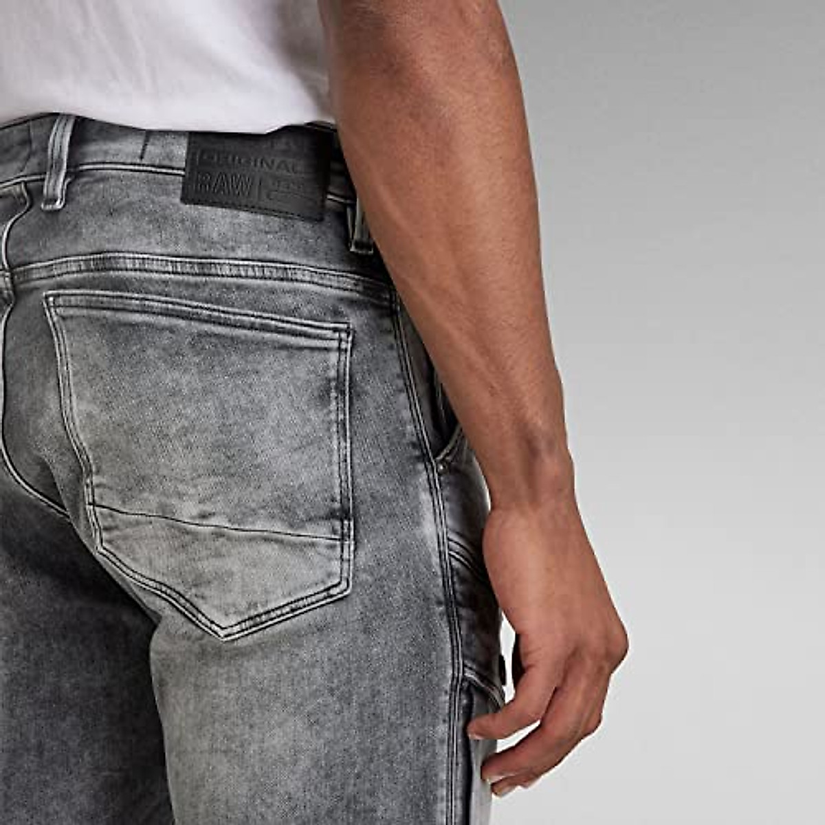 G-Star Raw Men's Airblaze 3D Skinny Fit Jeans, Faded Seal Grey, 32W x 32L