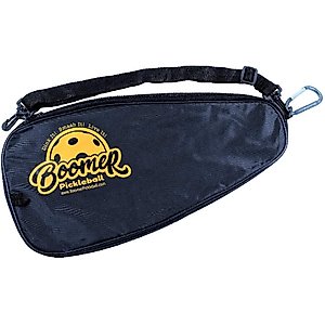 Boomer Pickleball Paddle Carry Case - Keep your paddle clean, dry and protected - Convenient carrying strap and D-clip for attaching to fences and hooks.