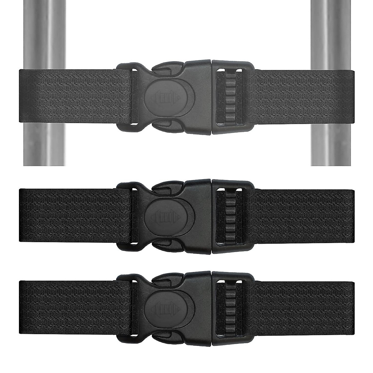 Vukgahao French Door Fridge Lock Pantry Lock for Refrigerators Cabinets RV Cable Tie Best Gifts for Child Safety Products Black 2 Count (Pack of 1) (Black, 1X16 in)