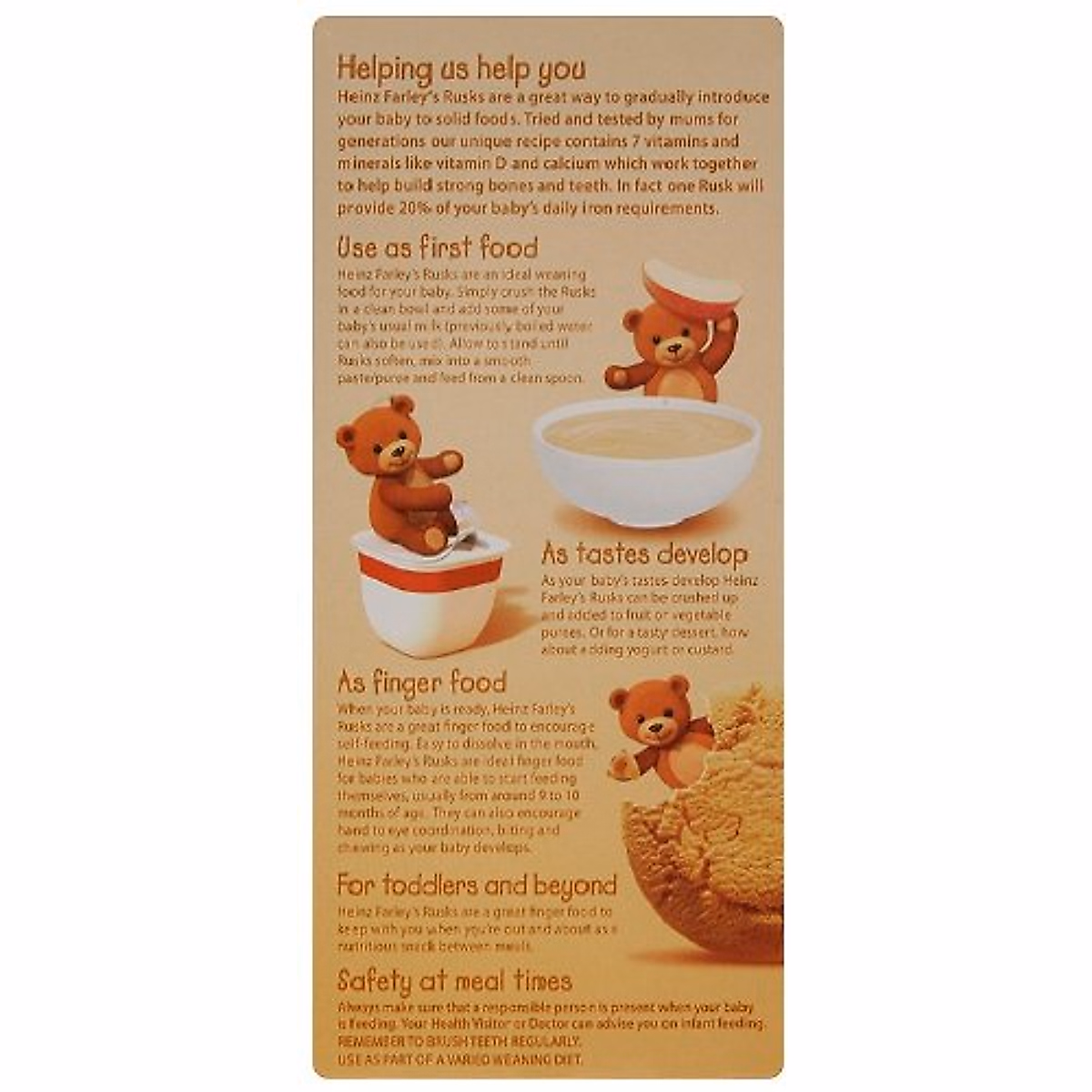 Heinz Farley Rusks, Biscuits For Baby's & Toddlers, 5.3-Ounce Boxes (Pack of 6)