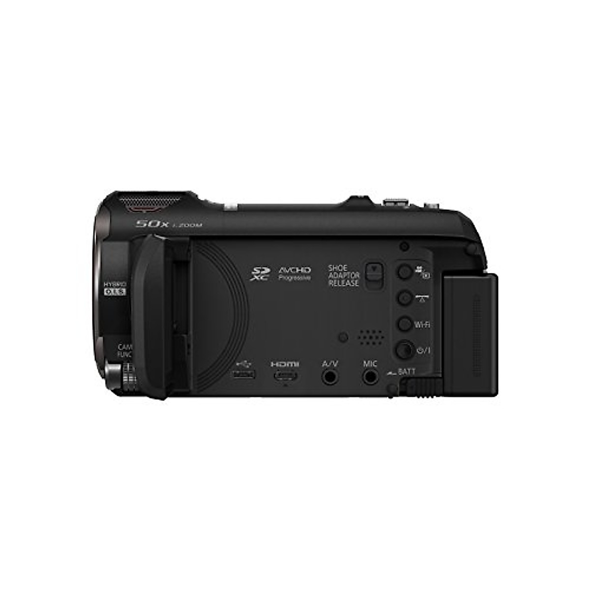 Panasonic Full HD Video Camera Camcorder HC-V770, 20X Optical Zoom, 1/2.3-Inch BSI Sensor, HDR Capture, Wi-Fi Smartphone Multi Scene Video Recording (Black)