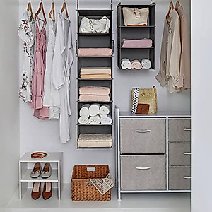 GRANNY SAYS Bundle of 1-Pack Hanging Clothes Organizer & 1-Pack Hanging Closet Organizer