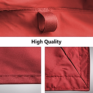 YardGrow 5x8FT BBQ Grill Gazebo Replacement Canopy Roof Double Tiered Outdoor Grill Shelter Canopy Top (Burgundy)