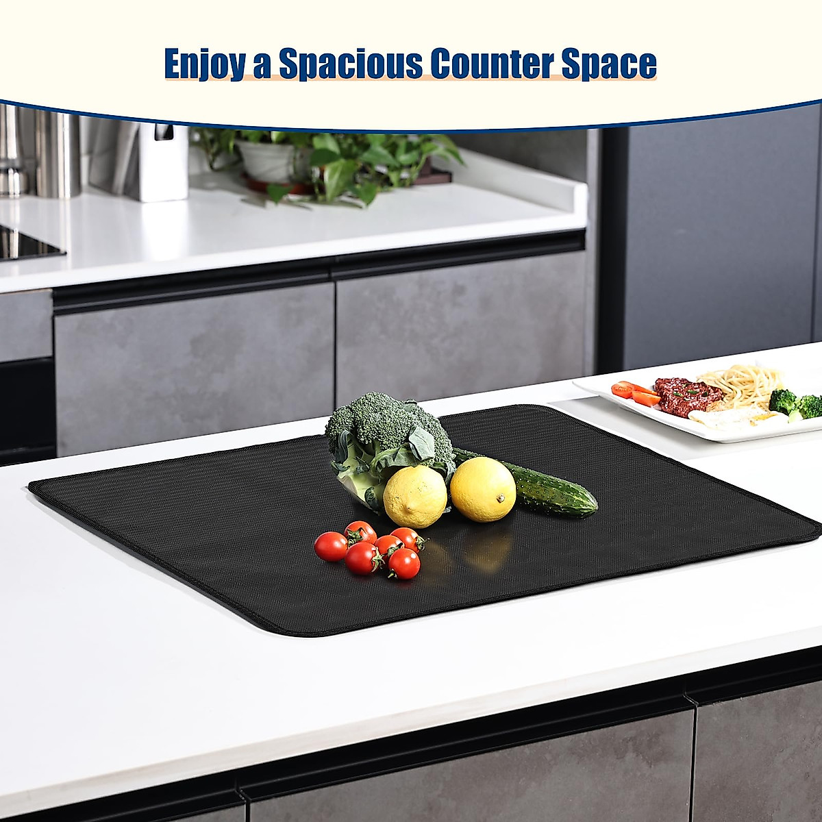 KitchenRaku Stove Top Covers, Stove Top Covers for Electric Stove, Ceramic Glass Cooktop Protector, Electric Stove Cover, Glass Top Stove Cover (BLACK12, 20.4x30.7 inch)