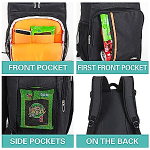 Cooler Backpack 20L Insulated Backpack Coolers Lightweight Leak-Proof (black)