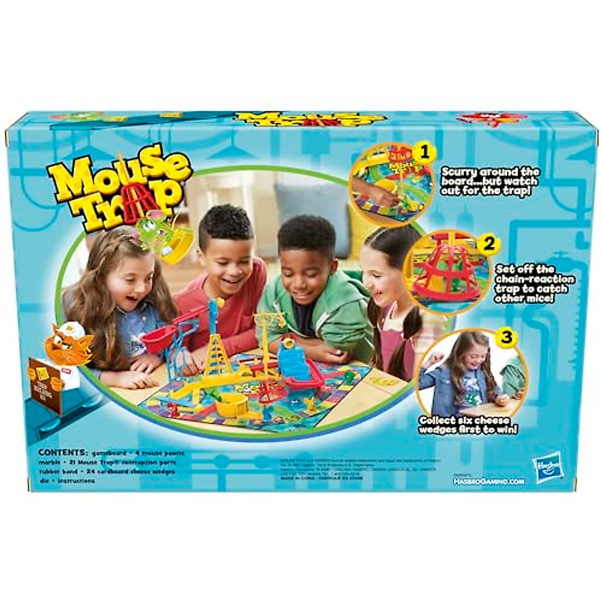 Hasbro Gaming Mouse Trap Board Game for Kids Ages 6 and Up,Classic Kids Game