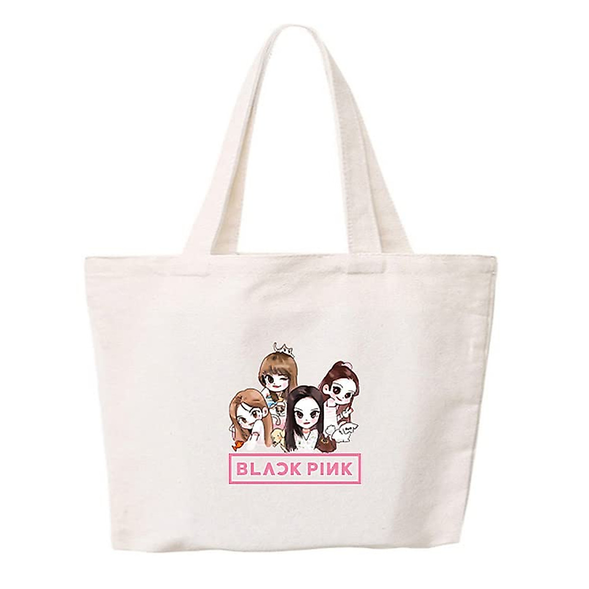 KAEFRA Kpop Merchandise Canvas Shoulder Bag, Hobo Crossbody Handbag Casual Tote for Women Gifts（b）