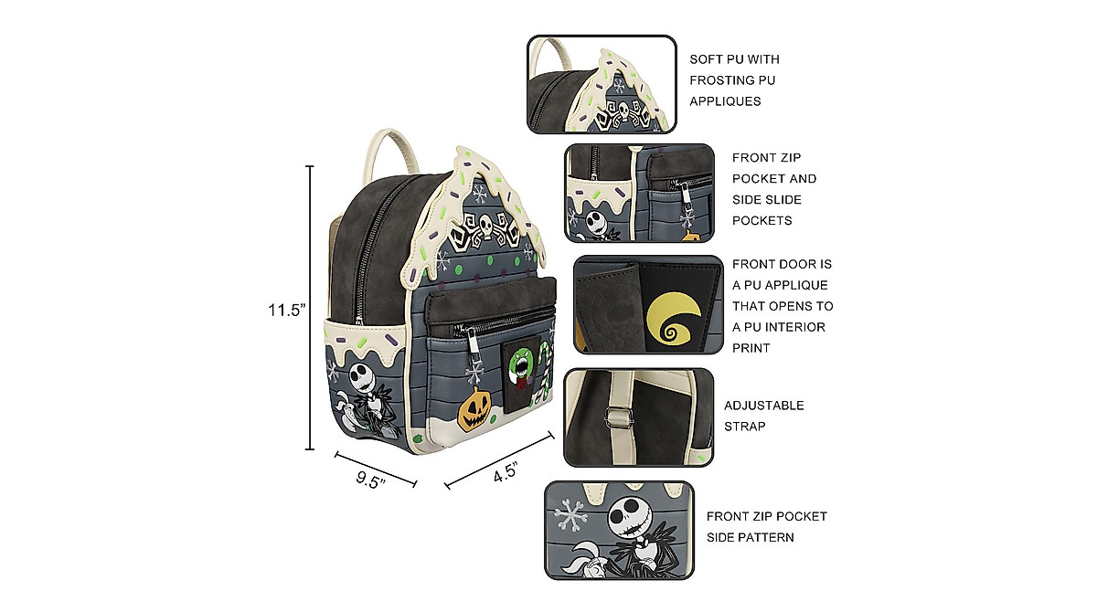 Bioworld Nightmare Before Christmas Mini Backpack