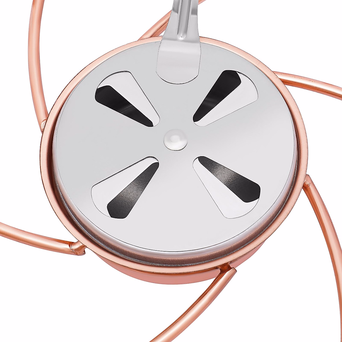 Leblett 2L/2.11Qt Round Stainless Steel Chafing Dish,Buffet Catering Meal Stove,Buffet Warmer with Fuel Holder,Red Copper