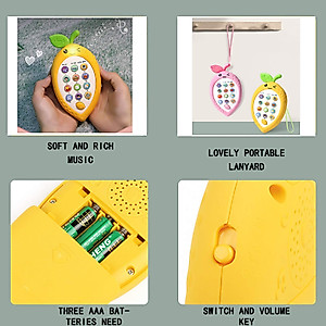 Little Bado Musical Cell Phone Toy for Baby Toddler Kids Over Two Years Old Early Learning Educational Mobile Phone Toys Gifts