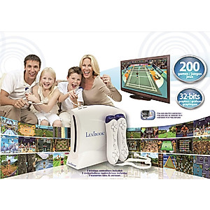 Lexibook Yeno TV Game Console 200-in-1 Electronic Games, Wireless controllers, Tennis, swimming, aerobics, bowling, skiing, beach volleyball, golf, arcade games - JG7420
