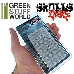 Green Stuff World for Models and Miniatures 21 Resin Ork Skulls 1387