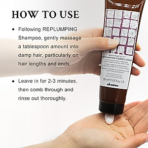 Davines Naturaltech REPLUMPING Conditioner, Renew Elasticity While Replenishing, Moisturizing And Detangling, 5.07 fl. oz.