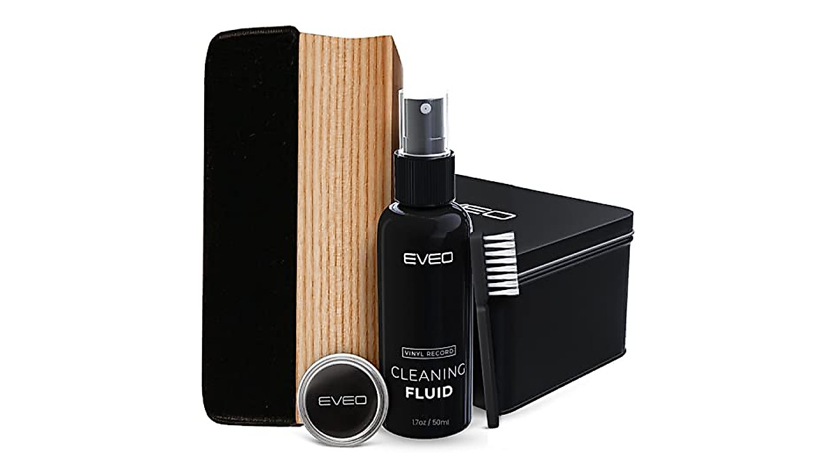 EVEO Premium Vinyl Record Cleaner Kit - 4-in-1 Record Cleaning Set