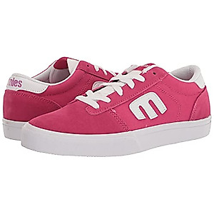Etnies Women's Calli Vulc Low Top Skate Shoe, Pink/White, 8