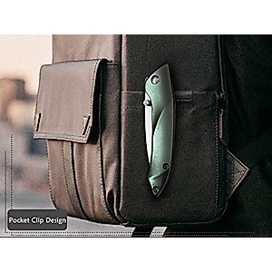 Folding Pocket Knife, Stainless Steel Blade 8cr13mov, Lightweight Aluminum Handle, Safety Liner-Lock, Belt Clip, Perfect for Camping, Hunting, Hiking, and Every Day Carry EDC