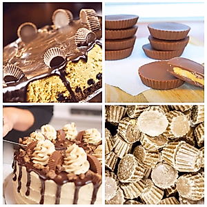 Palksky Chocolate Almond Peanut Butter Cup Mold - (3PCS) 9 Cup Bite Size Fat Bombs Snack Baking Pan/Mini Silicone Cookie Candy Mold for Brownie, Jello, truffle