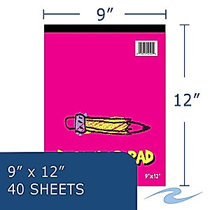 Roaring Spring Kid's Art Variety Pack, One Each - Doodle Pad, Drawing Pad, Sketch Book & Watercolor Pad, 4 Art Pads