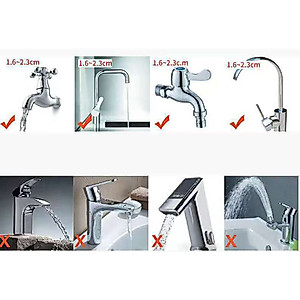 4every 360°Rotating Faucet Nozzle Water Filter 3PCS Filter Sprayer Faucet Water Saving Device Pressurized Shower Faucet Accessories Household Kitchen Faucet Filter Silicone Mouth Long Service Life