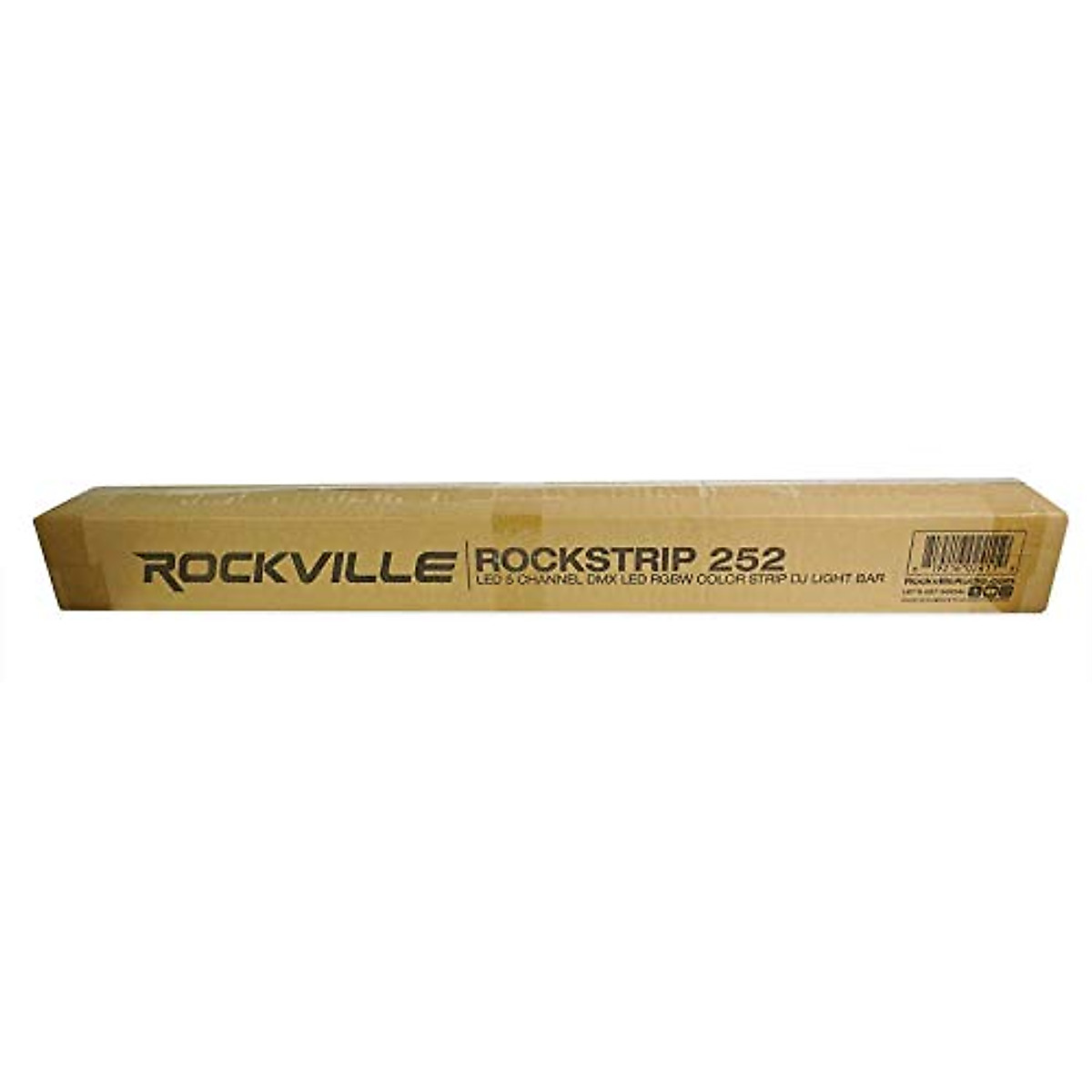 Rockville ROCKSTRIP 252 LED 5 Channel DMX RGB Color Strip DJ Wash Up Light Bar