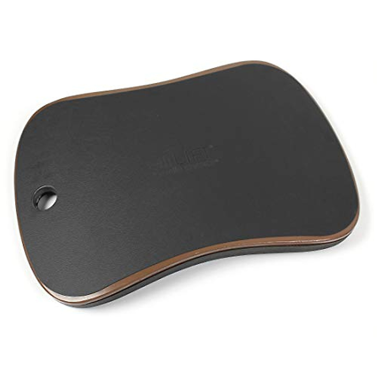 Seville Classics airLIFT Premium Anti Fatigue Wooden Balance Wobble Board Mat w/Massage Points, for Office Standing Desk, Home, Exercise, Therapy, Sports Training, Black, 20"W x 14"D