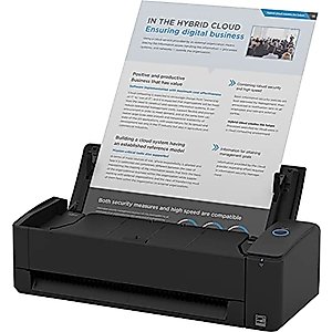 Fujitsu ScanSnap iX1300 Compact Wireless or USB Double-Sided Color Document, Photo & Receipt Scanner with Auto Document Feeder and Manual Feeder for Mac or PC, Black