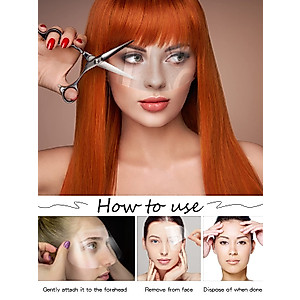 EBANKU 50 PCS Microblading Permanent Makeup Shower Face Shields Visors, Disposable Face Shields Masks for Hairspray Salon Supplies and Eyelash Extensions Eye Eyelid Surgery Aftercare