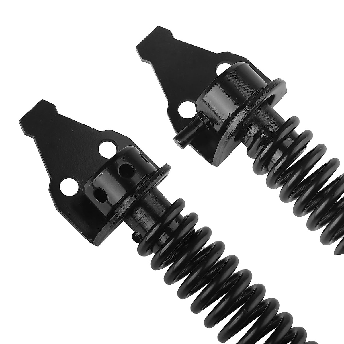 2 Pack 14 Inch Heavy Duty Self Closing Fence Gate Spring, Adjustable Automatic Gate Closure Hardware for Outdoor Wooden Gate and Vinyl Fence, Carbon Steel with Black Powder Coating, by GENHAKON