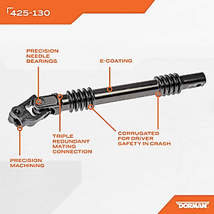 Dorman 425-130 Steering Shaft Compatible with Select Cadillac/Chevrolet/GMC Models