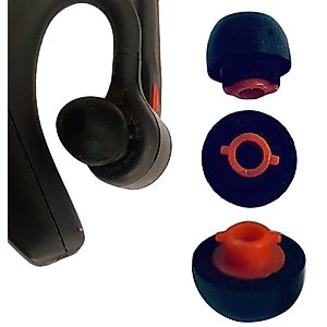 BLLQ in-Ear Tip Adapter Mount Memory Foam Ear Tips Compatible with Plantronics Voyager 5200 / Voyager Legend /Pro , Reducing Noise Earbuds Foam Ear Tips, 3 Piece S/M/L, Foam Black