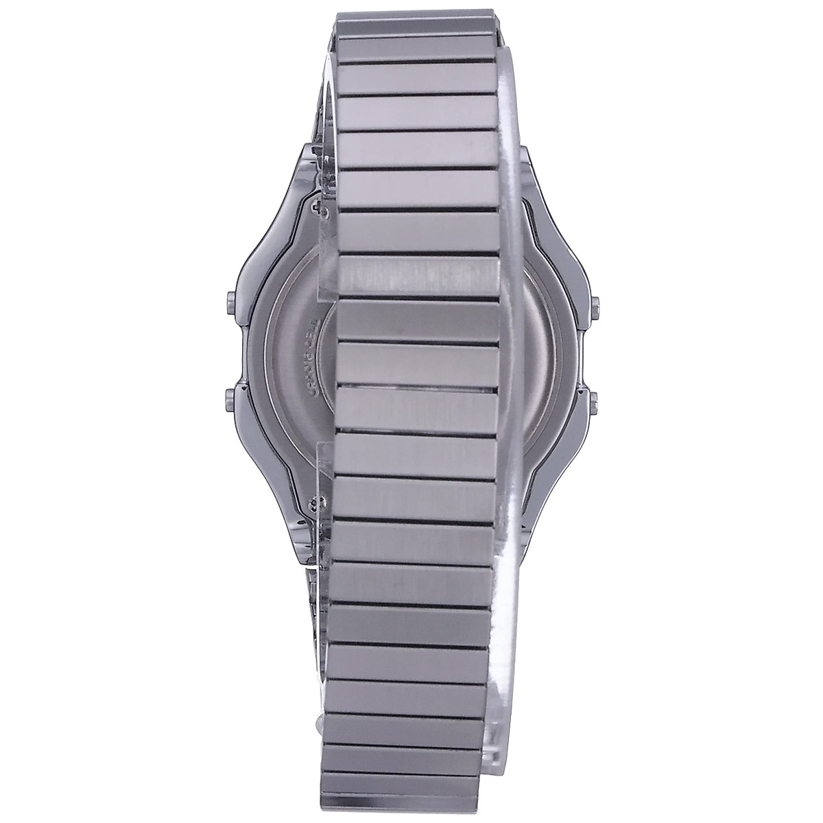 Timex Men's T78582 Classic Digital Silver-Tone Extra-Long Stainless Steel Expansion Band Watch