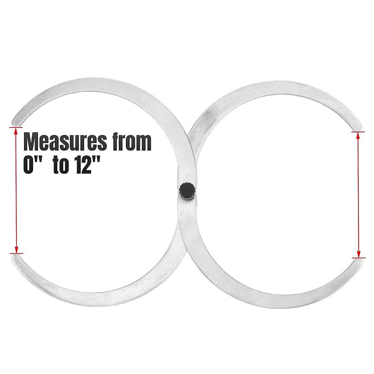 2 Pieces Double Ended Bowl Caliper Wood Turners Calipers Woodturning Calipers for Measuring Thickness Diameter, 6 to 7.9 inches