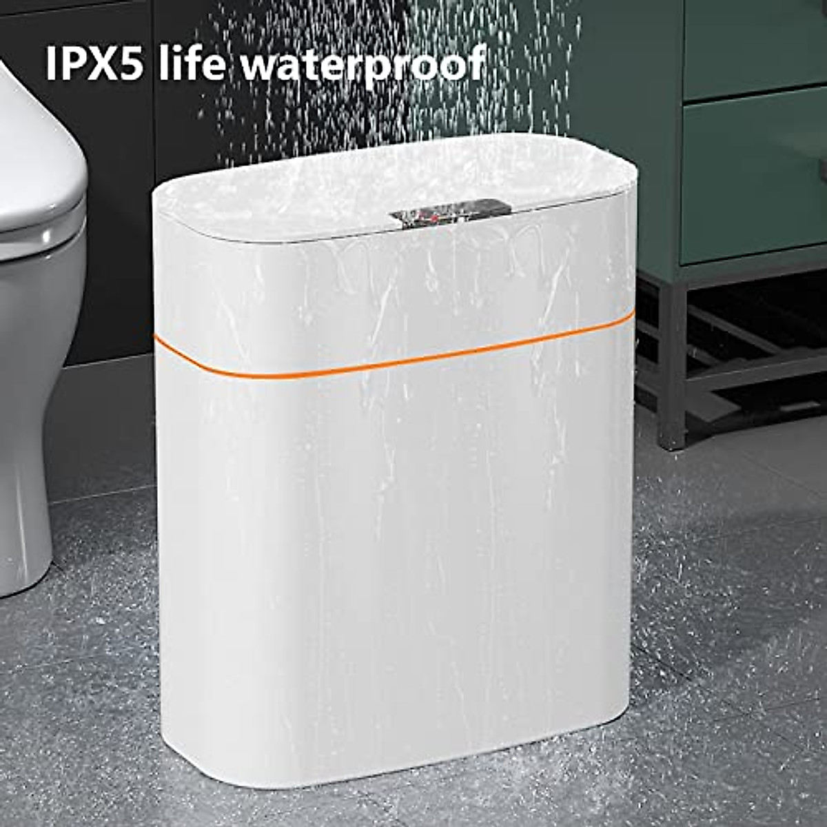 plplaaobo Smart Trash Can, Multipurpose Intelligent Garbage Can, IPX5 Life Waterproof 3 Modes Automatic Motion Sensor Waste Bin for Home Kitchen Beauty Salon Bathroom
