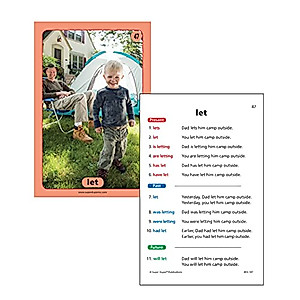 Super Duper Publications | Irregular Verbs in Sentences Photo Fun Deck Flash Cards | Educational Learning Resource for Children