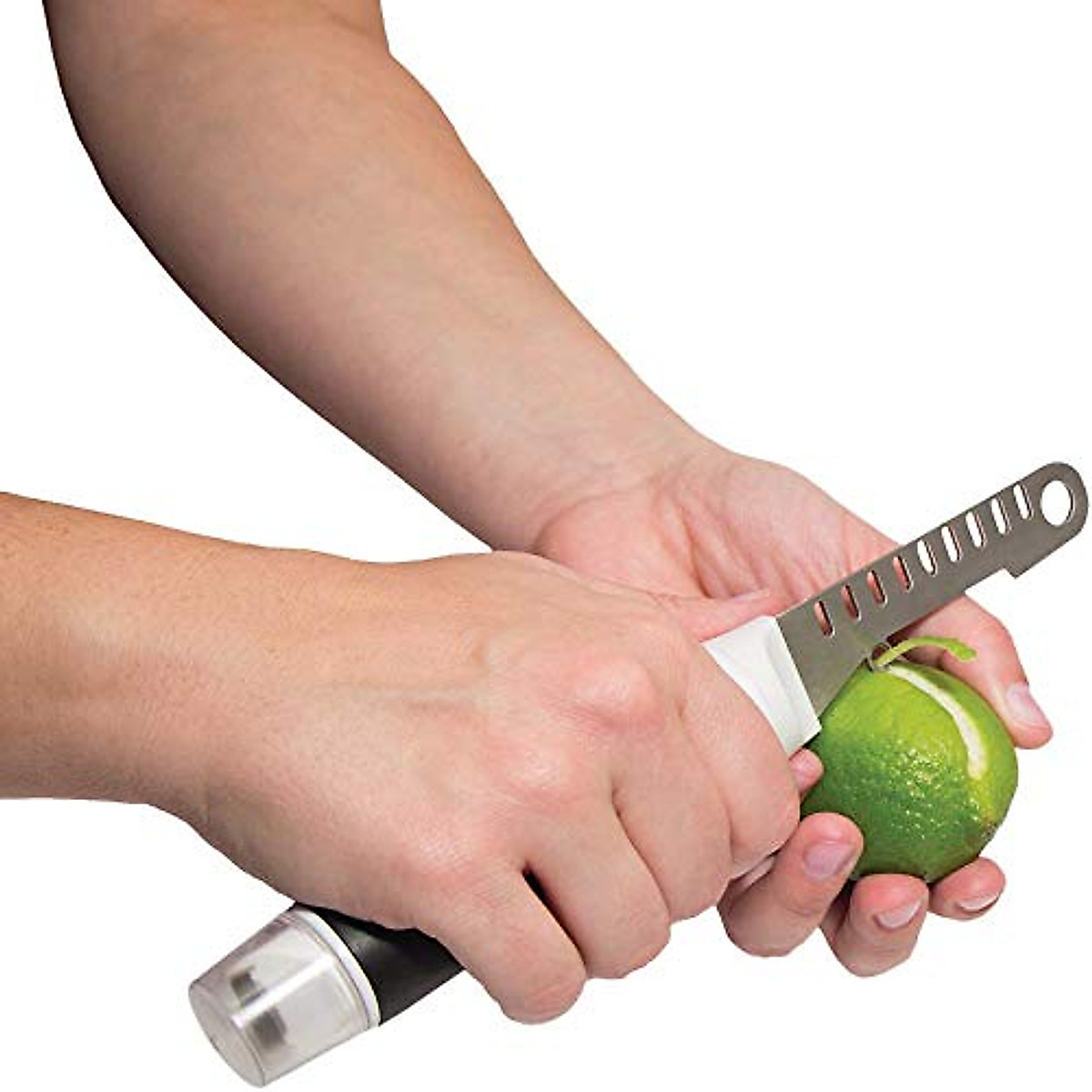 Microplane Ultimate Bar Mixology Tool - Stir, Strain, Cut, Slice, Muddle, Peel, and Garnish