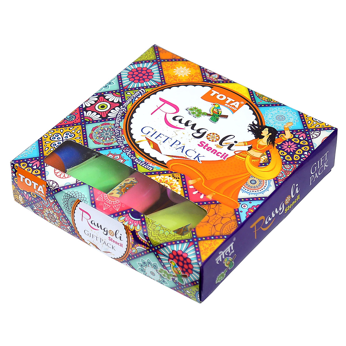 TOTA Rangoli Kit for Floor Rangoli for Pooja Art and Craft for Kids (Rangoli Kit)