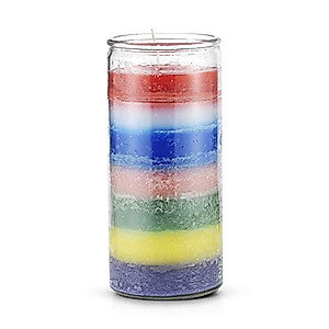 14 Day Plain 7 Color Candle for Good Luck, Success, Protection, Spiritual Healing Spell-Casting Witchcraft Wishing Manifestation Magical Positive Energy Blessing Ritual Wish Candles