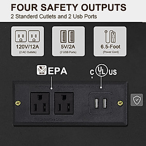 VECELO Black End Table Set of 2 with USB Ports and Outlets,24Inch Nightstands with Charging Station and Storage Shelf for Bedroom,Living Room