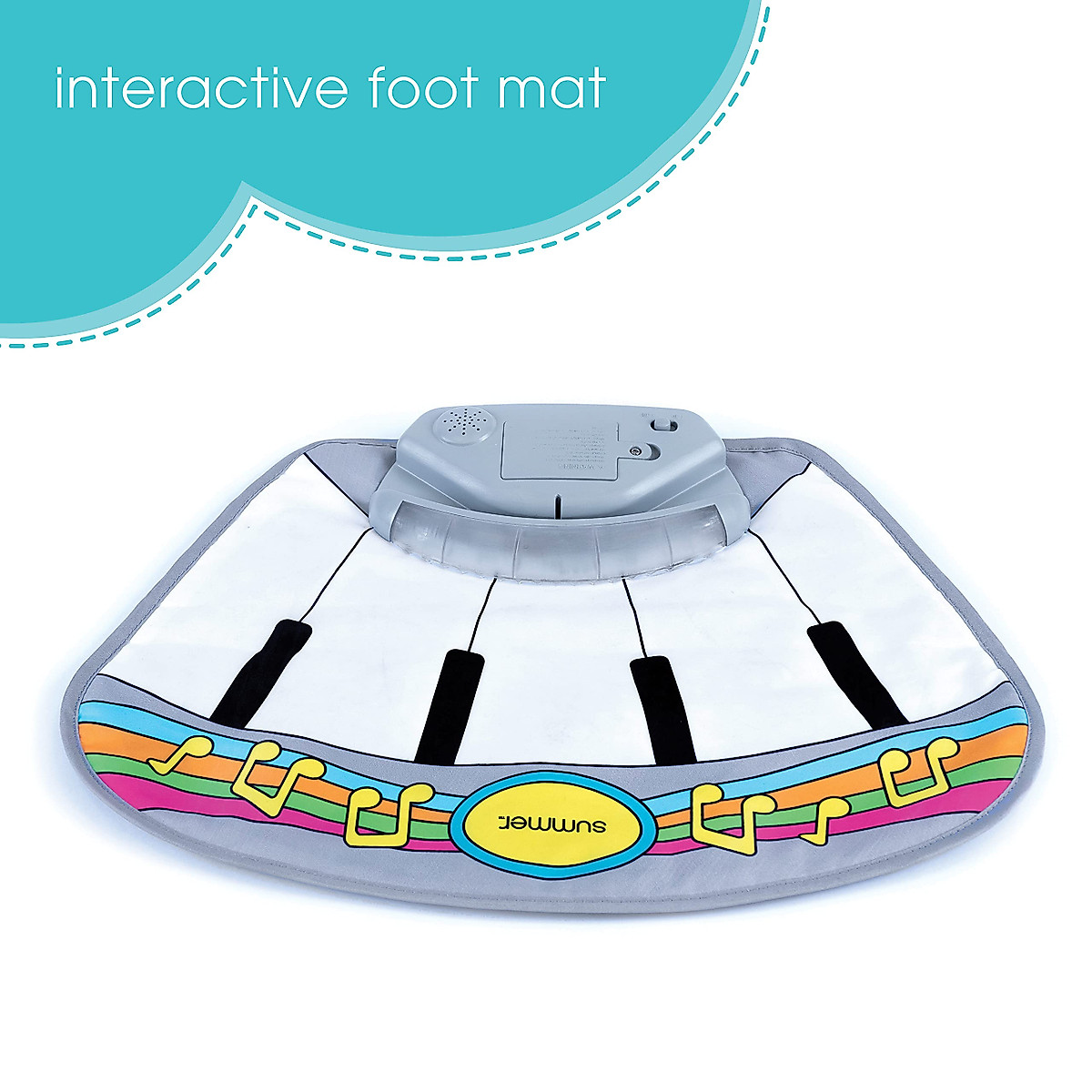 Summer Infant 3-in-1 Sit 'N Play Potty Training Toilet, Features Interactive Musical Foot Mat, Removable Pot and Splash Guard, Gray/Blue