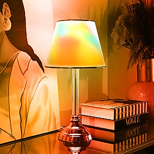 Tidorlou 2 Pack Stained Glass LED Light Bulb, Dimmable E26 Medium Base, A60/ ST64 3.5W LED Bulb for Home Party, Balcony, Garden, Christmas Decoration (ST65)